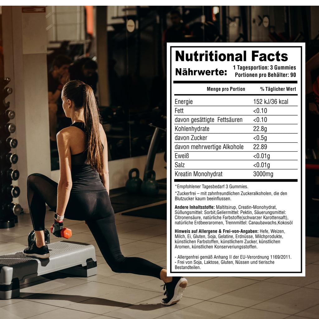 Peak Boost Kreatin Monohydrat | 90 Gummibären